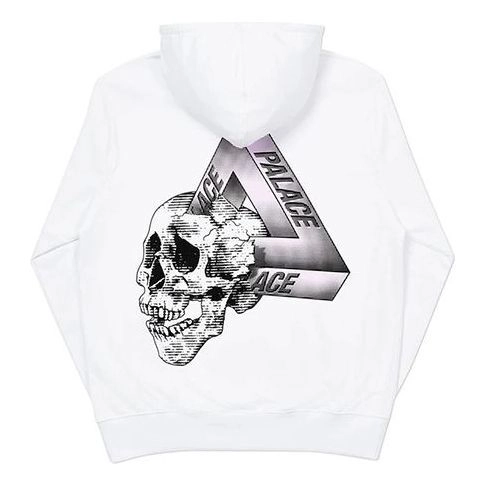 PALACE Skull Graphic Hoodie - White
