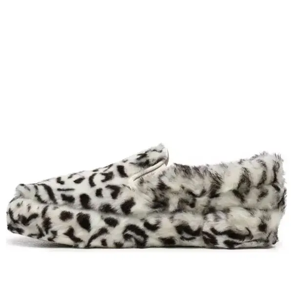 VANS Sandy Liang X Classic Slip-on Platform "fuxxy Leopard - White