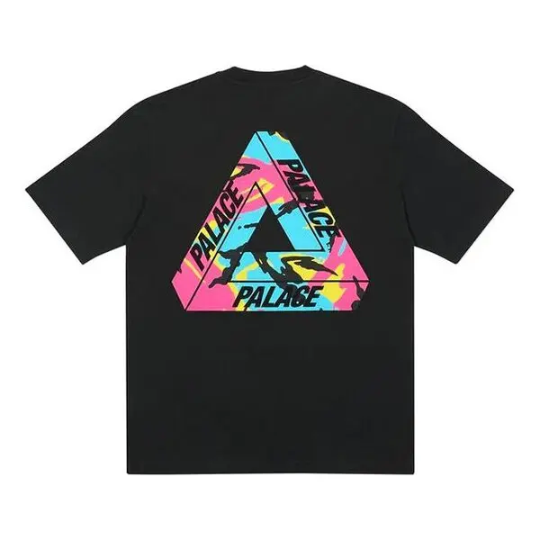 PALACE Tri-camo Triangle Print Short Sleeve T-shirt - Black