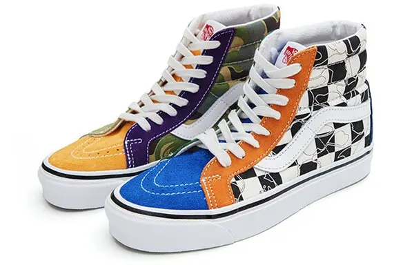 VANS Bape X Sk8-hi 36 Dx 'multi Camo - Black/white/blue