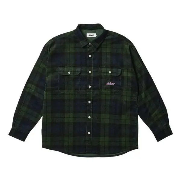 PALACE Drop Shoulder Cord Shirt 'tartan