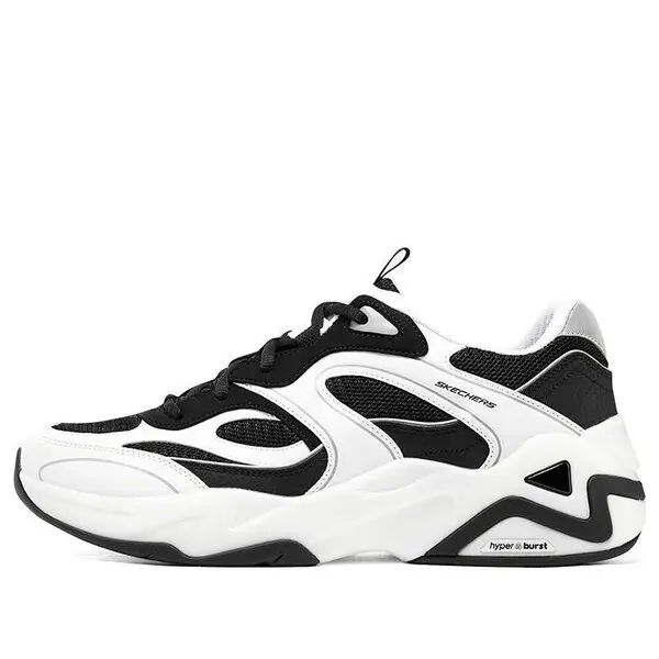 Sketchers D'lites Hyper Burst Sneakers - Black/white