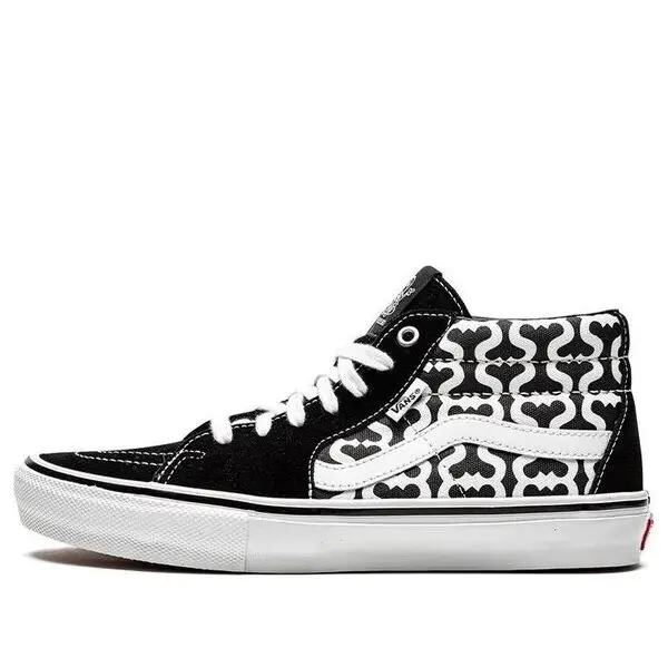 VANS Supreme X "monogram S" Grosso Mid Sneakers - Black