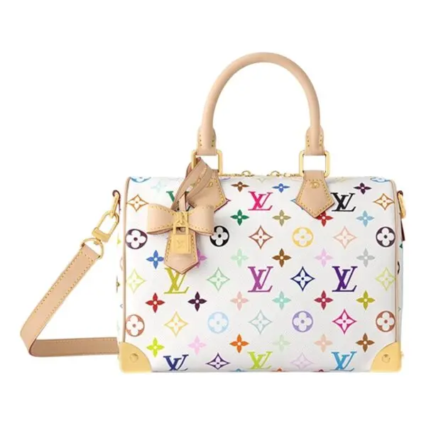 LOUIS VUITTON X Takashi Murakami Speedy Bandouliere 25 - White Multicolored