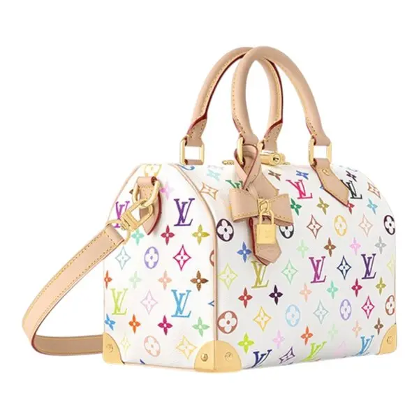 LOUIS VUITTON X Takashi Murakami Speedy Bandouliere 25 - White Multicolored