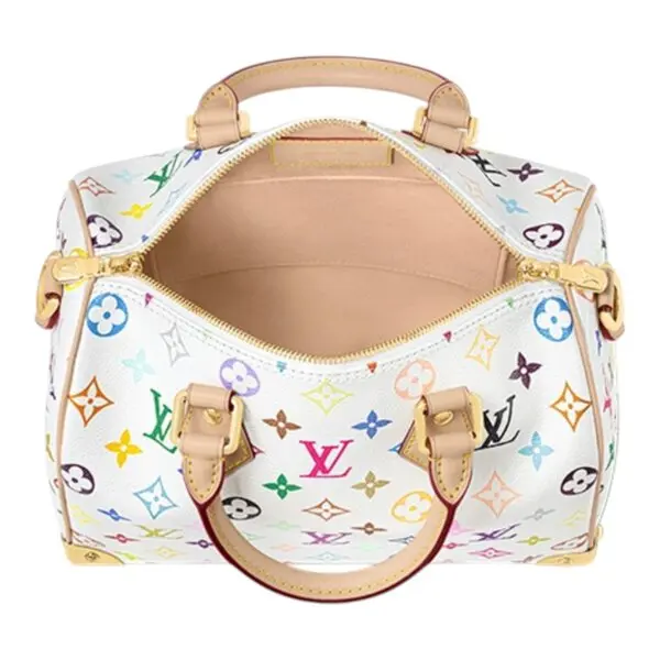 LOUIS VUITTON X Takashi Murakami Speedy Bandouliere 25 - White Multicolored
