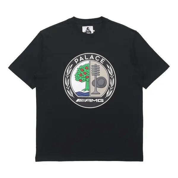 PALACE Ss21 X Amg Crossover Emblem T-shirt - Black