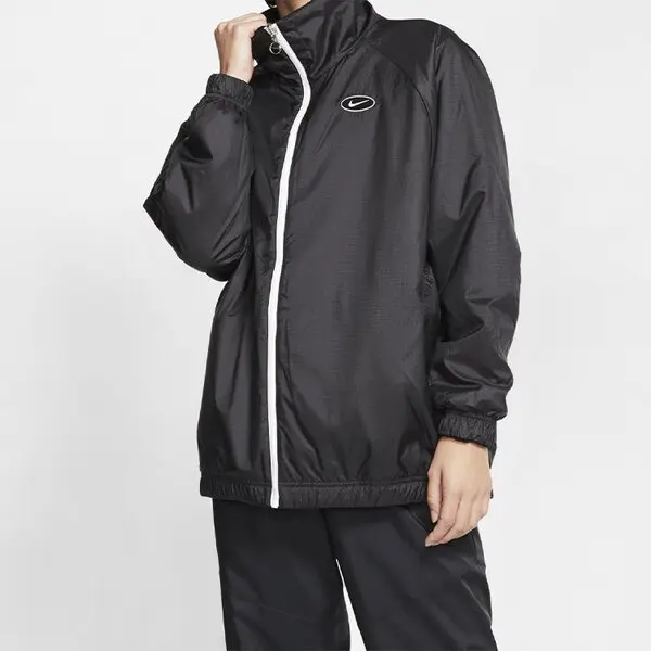 Nike Big Swoosh Reversible Fleece Jacket - Black