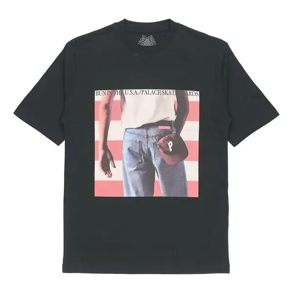 PALACE Born To Bun" Graphic Print Short Sleeve Tee - Black