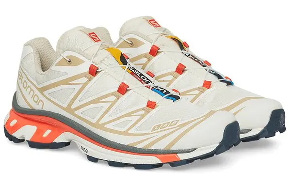 SALOMON Xt-6 'sand Red Orange' Sneakers - White/orange