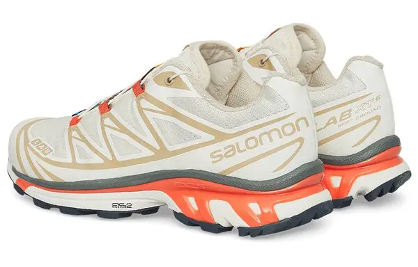 SALOMON Xt-6 'sand Red Orange' Sneakers - White/orange