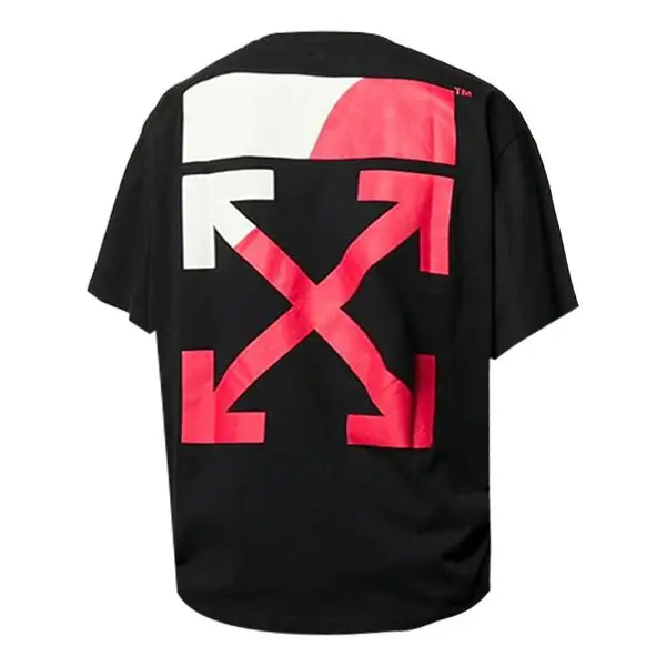 Off-White Ss19 Red Arrow Printing Short-sleeve Tee - Black