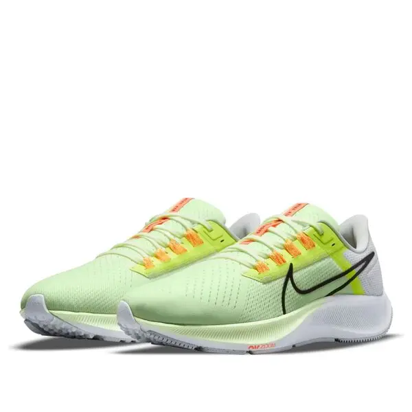 Nike Zoom Pegasus 38 'fast Pack' Athletic Sneakers - White/green/grey