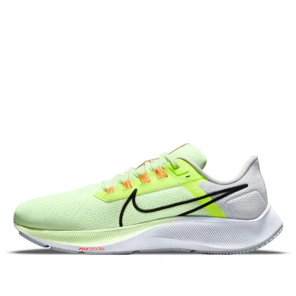 Nike Zoom Pegasus 38 'fast Pack' Athletic Sneakers - White/green/grey