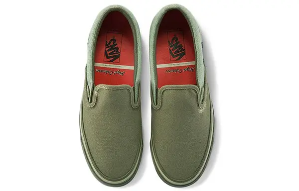 VANS Nigel Cabourn X Og Classic Slip-on Lx 'usmc Army Mix - Green