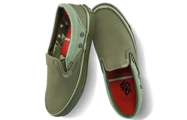 VANS Nigel Cabourn X Og Classic Slip-on Lx 'usmc Army Mix - Green
