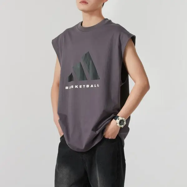 Adidas Basketball Vest - Dark Grey/black