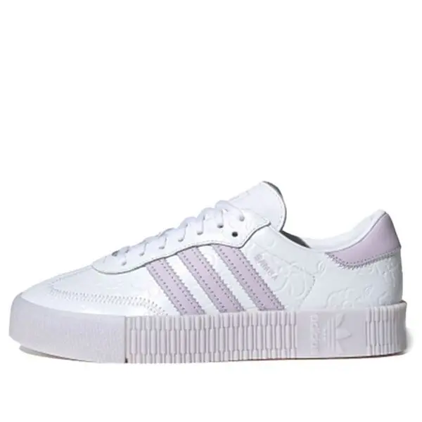 Adidas Sambarose Floral Pattern Sneakers - White
