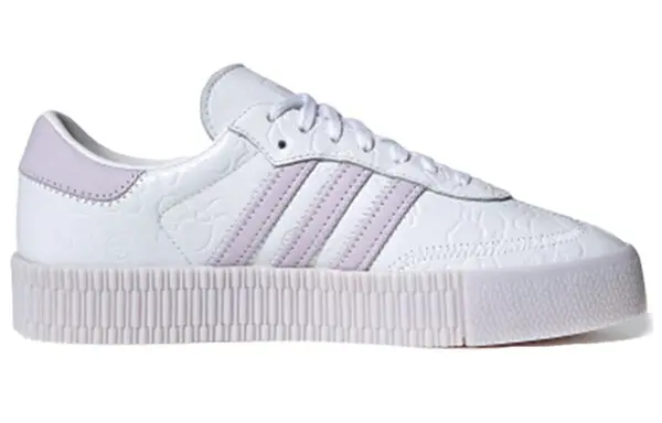Adidas Sambarose Floral Pattern Sneakers - White