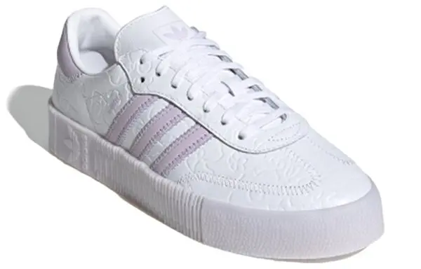 Adidas Sambarose Floral Pattern Sneakers - White