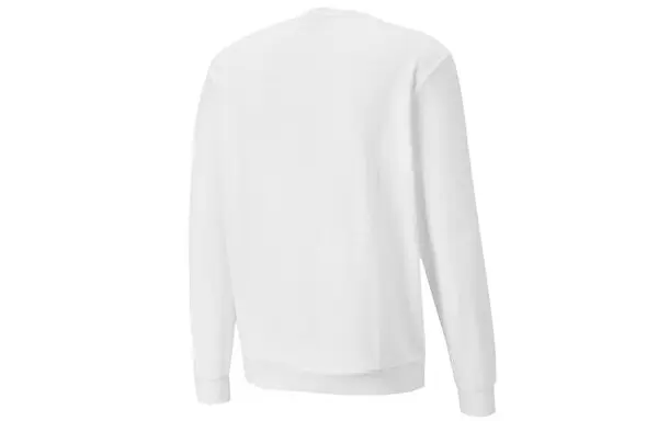 PUMA Logo Solid Color Casual Sports Pullover