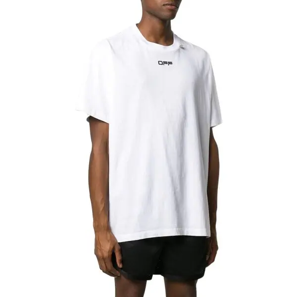 Off-White Ss20 Arrows Sketch Short Sleeve Loose T-shirt