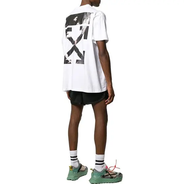 Off-White Ss20 Arrows Sketch Short Sleeve Loose T-shirt
