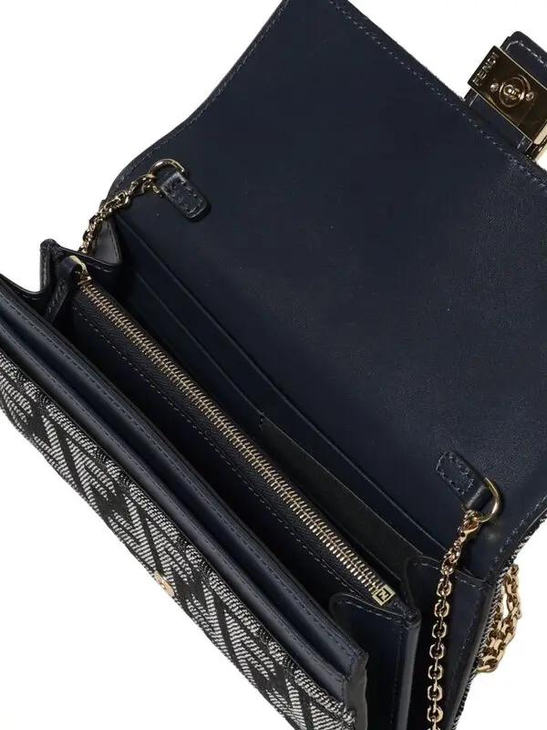 Fendi Baguette Chain Wallet - Black