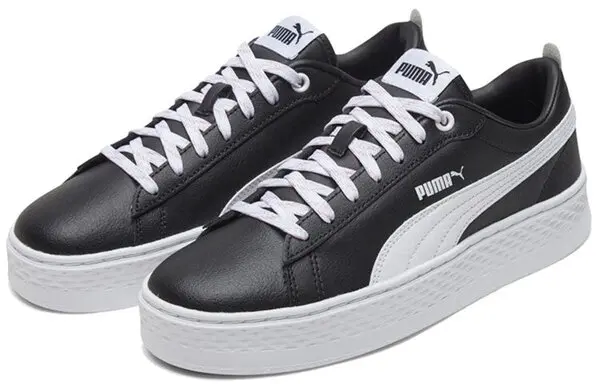 PUMA Smash Platform Polka Low Top Sneakers - Black