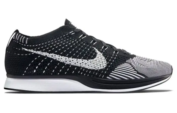Nike Flyknit Racer Athletic Sneakers - Black/white