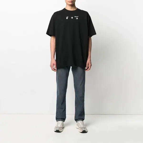 Off-White Marker Over Tee /white - Black
