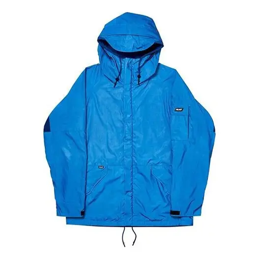 PALACE Fw19 Deflector Reflective Material Hooded Jacket - Blue