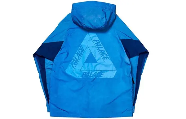 PALACE Fw19 Deflector Reflective Material Hooded Jacket - Blue