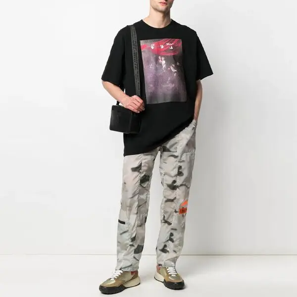 Off-White Pattern Arrow Printing Loose Fit Short Sleeve