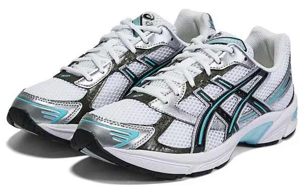 Asics Gel-1130 Low Top Athletic Sneakers - Grey/white/blue