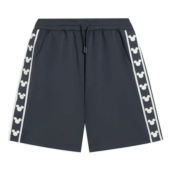 LI-NING X Disney Graphic Striped Shorts - Dark Grey/white
