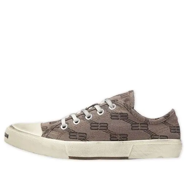 Balenciaga Low Top Sneakers - Tan/brown/white