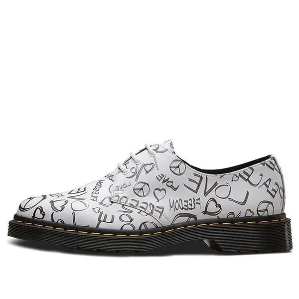 Dr. Martens 1461 "love & Peace" Graphic Oxford - White/black