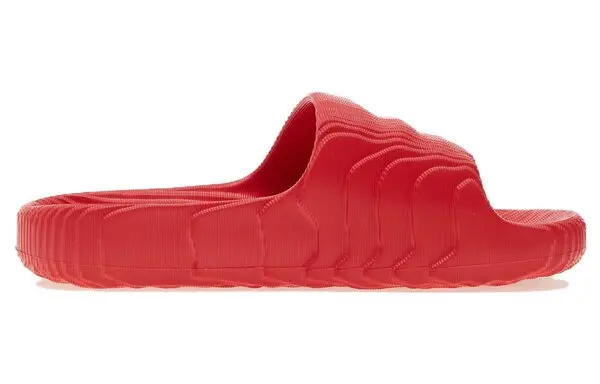 Adidas Adilette 22 Slides - Cloud White/better Scarlet