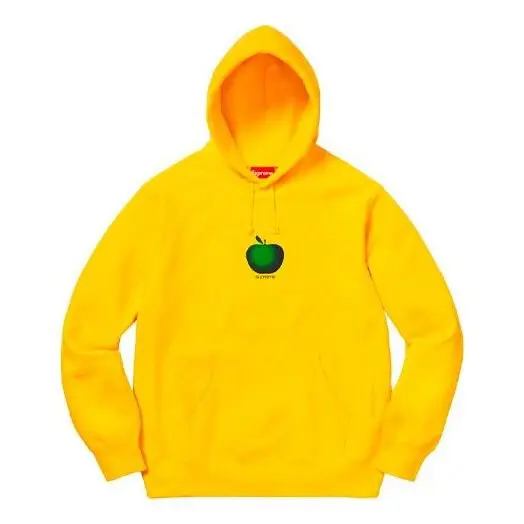 Supreme Apple Hooded Sweatshirt - Yellow