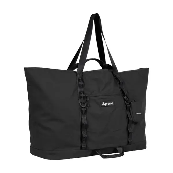Supreme Ss26 X-large Tote Bag With Utility Pouch - Black
