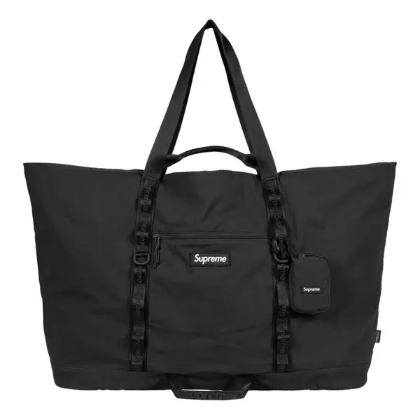 Supreme Ss26 X-large Tote Bag With Utility Pouch - Black