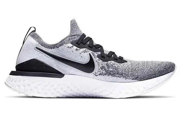 Nike Epic React Flyknit 2 Athletic Sneakers - White/black