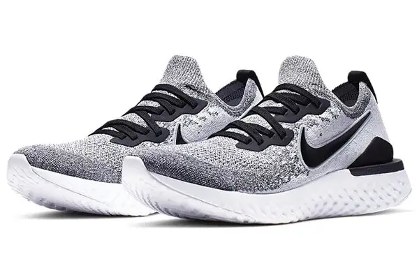 Nike Epic React Flyknit 2 Athletic Sneakers - White/black
