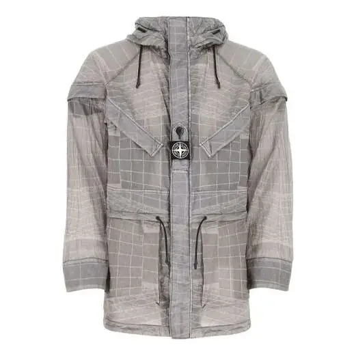 Stone Island Waffen Reflective Windbreaker - Grey