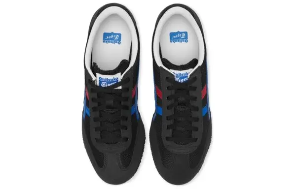 Onitsuka Tiger Machu Racer Low Top Sneakers - Black/blue/red
