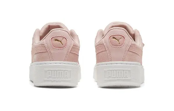 PUMA Platform Velvet Low Top Sneakers - Pink/blue