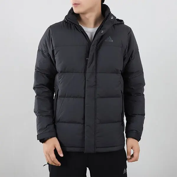 Adidas Logo Print Casual Warm Sport Down Jacket Male