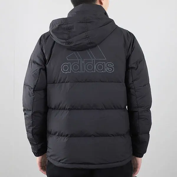 Adidas Logo Print Casual Warm Sport Down Jacket Male