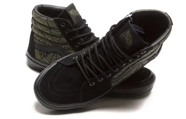VANS Sk8-hi High Top Sneakers - Black/green